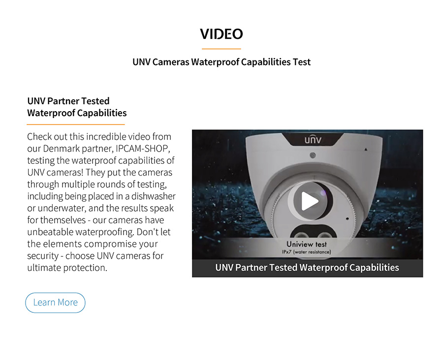 Here comes the sharing of UNV partners！