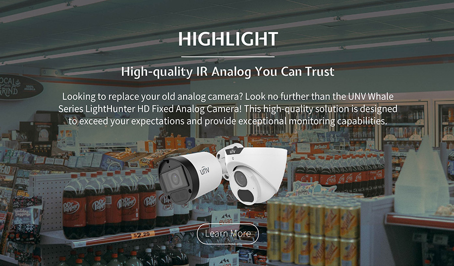 High-quality IR analog camera you can trust!